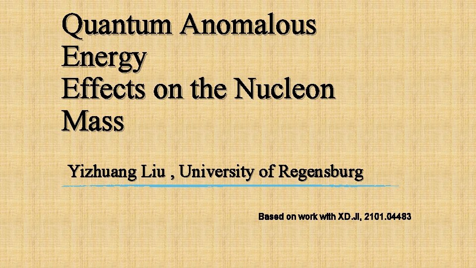 Quantum Anomalous Energy Effects on the Nucleon Mass