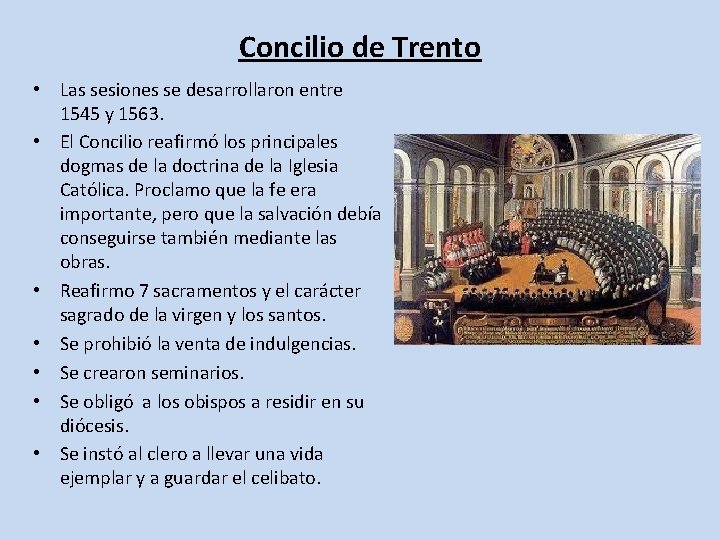 La Contrarreforma Catlica Objetivo Reconocer las principales caractersticas