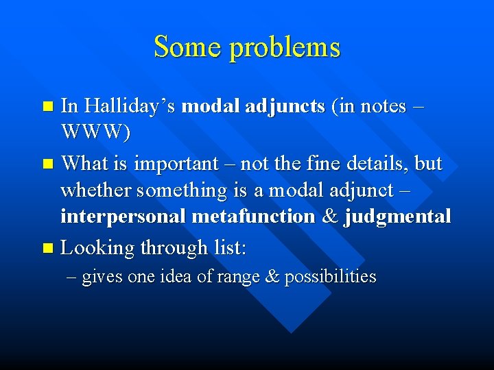 Analysis of Mood Modality By Lubna R Abdul