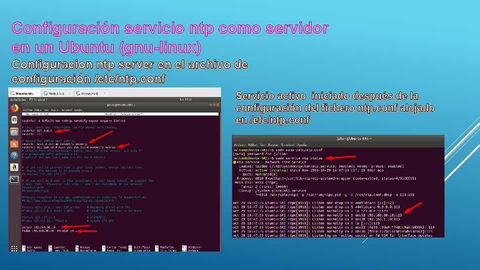 INSTALACION Y CONFIGURACION DE UN SERVIDOR NTP DE