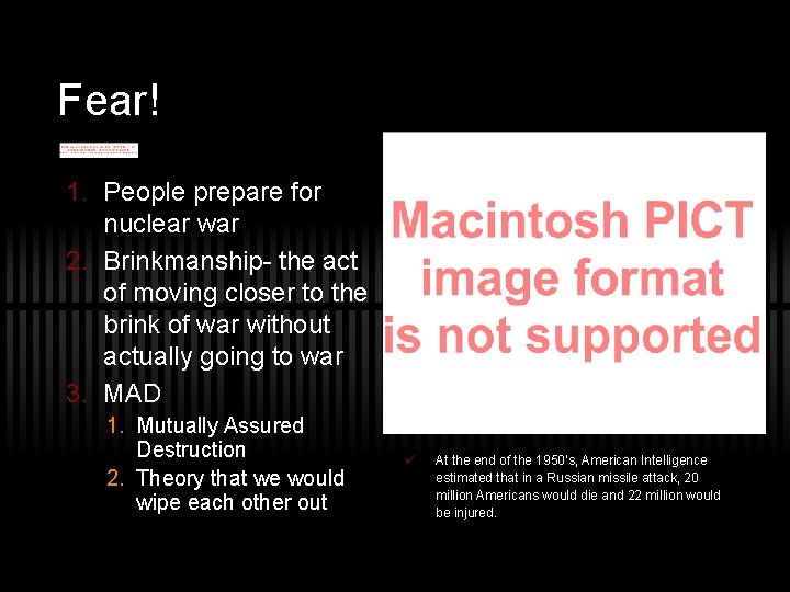 Arms Race Competition 1 Arms Race Cold War