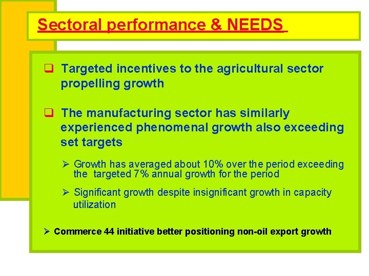 Review of NEEDS Development of NEEDS 2 Presented