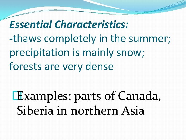 EcosystemsBiomes 2 VOCABULARY Tundra cold dry treeless region