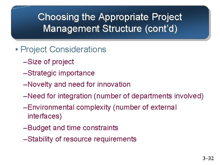Chapter 3 Organization Structure Culture 1 1 Project