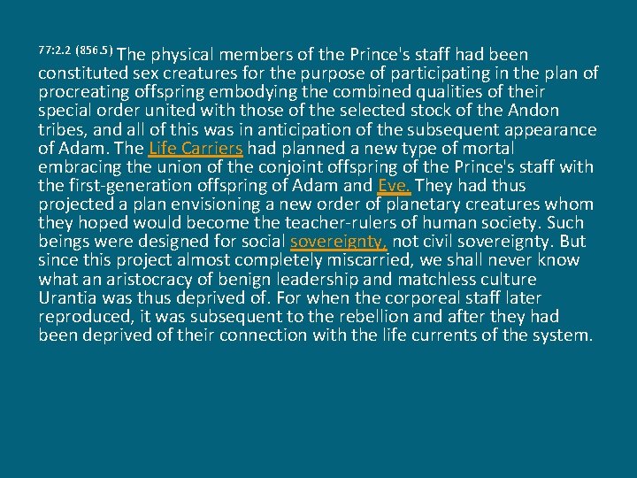The Urantia Book Paper 77 The Midway Creatures