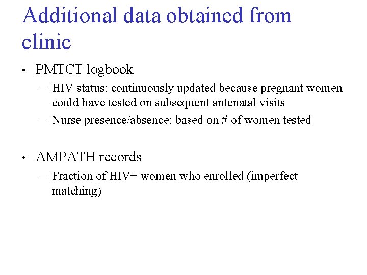 Health worker absence HIV testing and behavioral change
