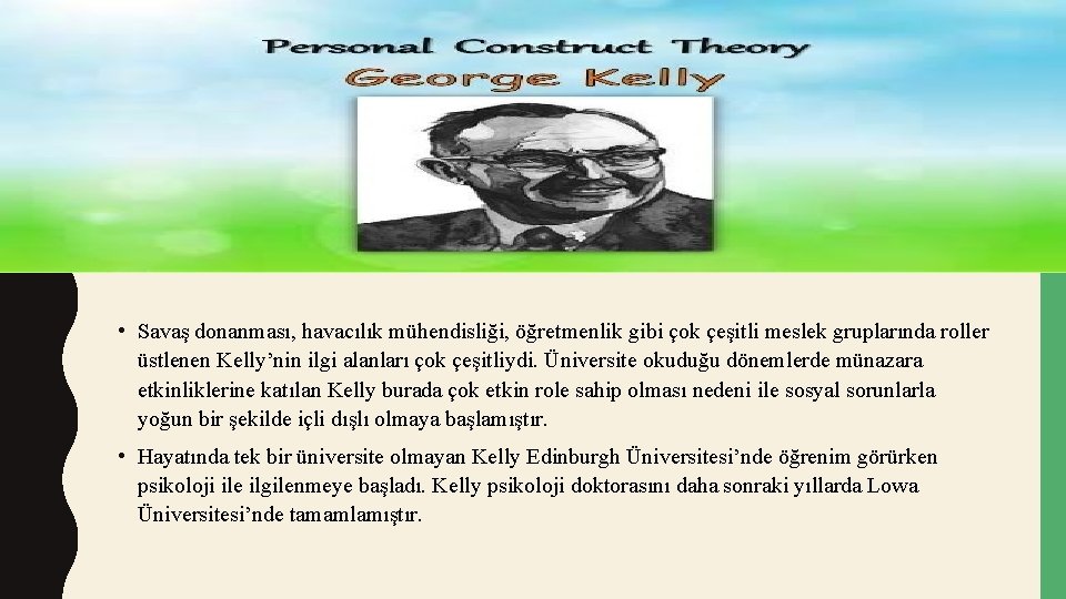 GEORGE ALEXANDER KELLY 1905 1967 KSEL YAPILAR KURAMI