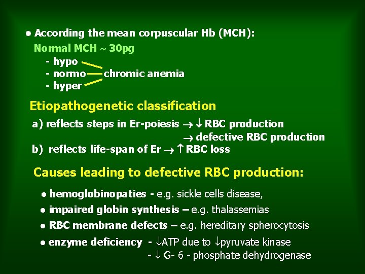 Pathophysiology of red and white blood cells disturbances