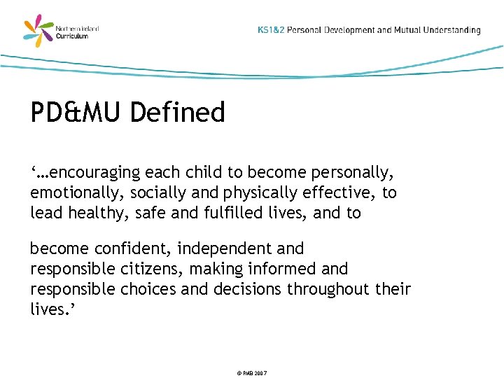Personal Development and Mutual Understanding Unit 2 Statements