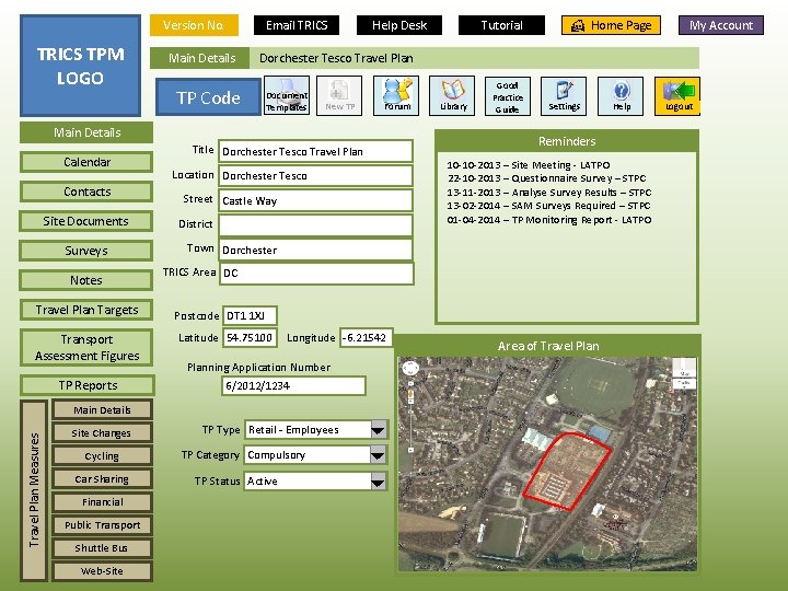 Nick Rabbets Dorset County Council TRICS Travel Planning