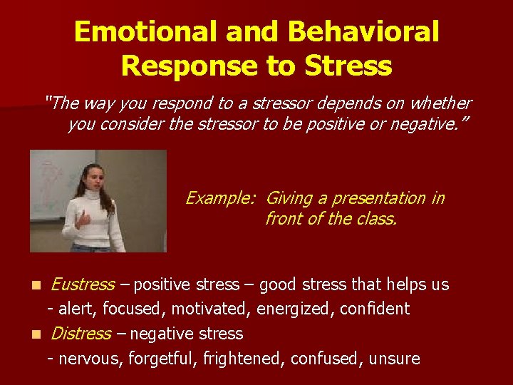 STRESS STRESS Learning Objectives What is stress n