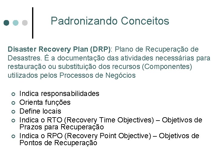 Administrao e gerncia de redes Aula 09 Plano