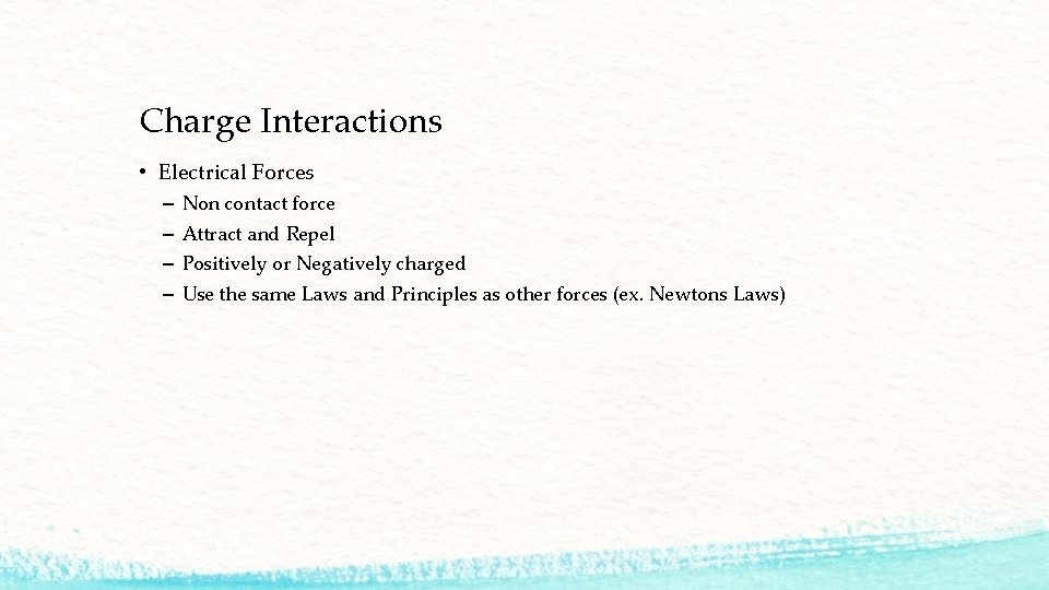 Static Electricity Subtitle Electrostatics Attractive and repulsive forces