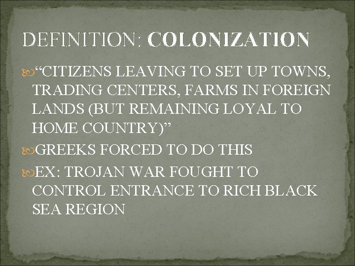 CLASSICAL GREECE A BRIEF LOOK OF HISTORICAL DEVELOPMENT