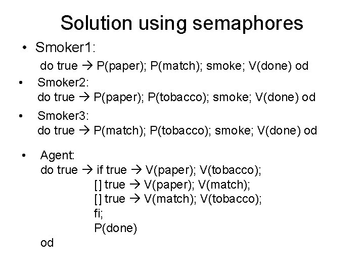 CIS 720 Passing the Baton Technique Cigarette Smokers