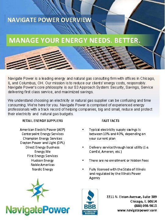 Competitive Pricing is INCREASING MANAGE YOUR ENERGY NEEDS