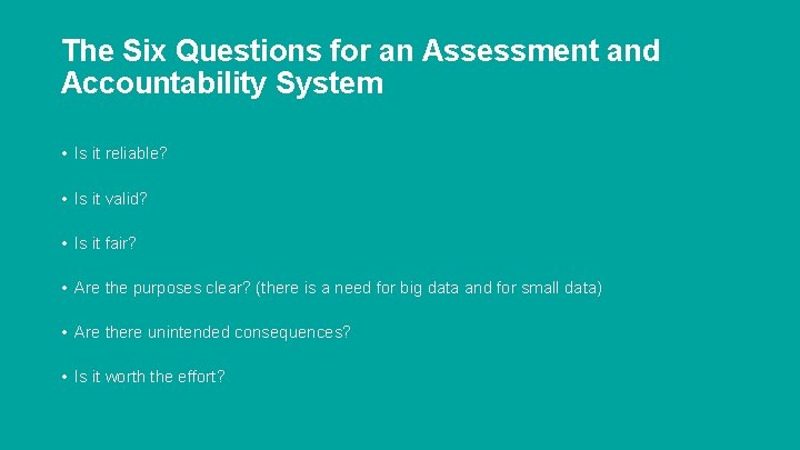 Developing robust evaluation and accountability arrangements to support
