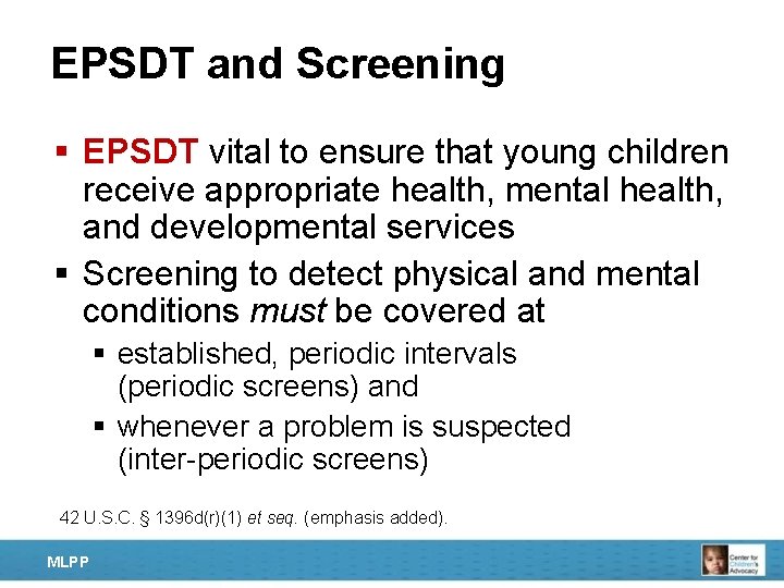 Medicaid and Behavioral Health Screenings What the Law