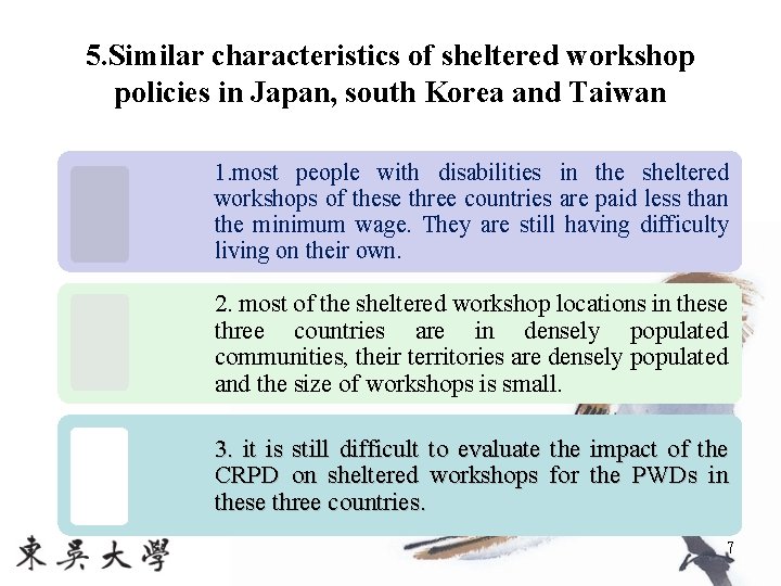 Care or Employment A Comparison of Sheltered Workshop