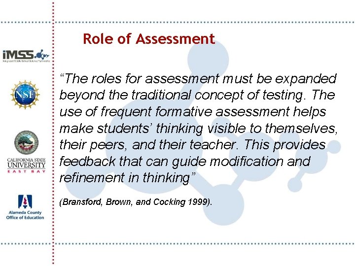 Formative Assessments Assessment Probes Adapted from Vermont DOE