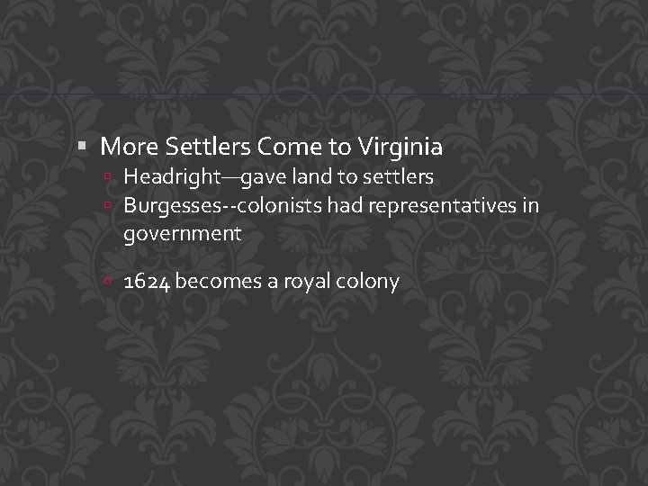 COLONIAL AMERICA CHAPTER 3 Essential Question How does
