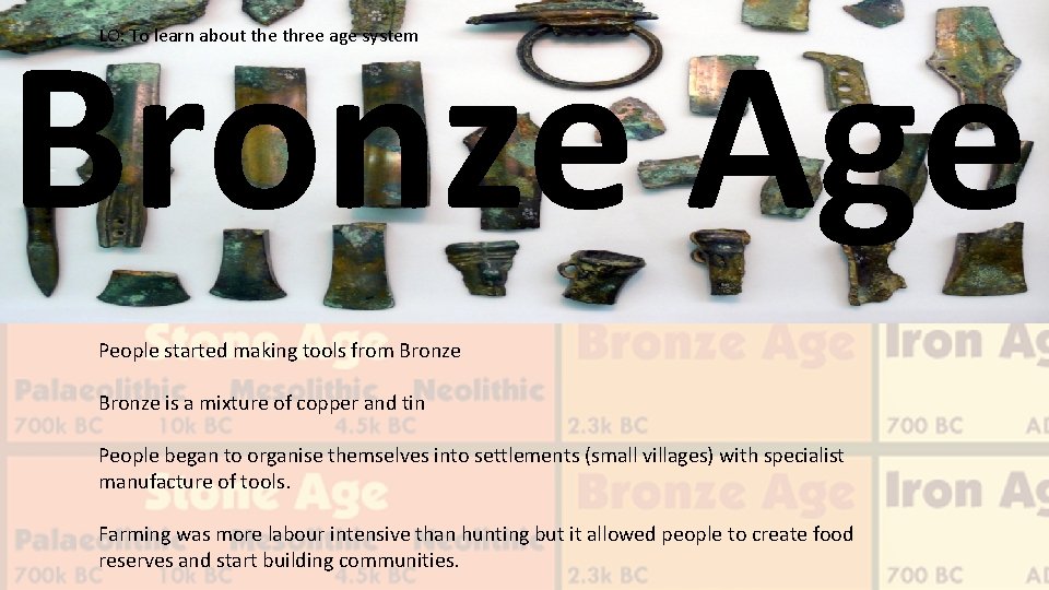 LO To learn about the three age system