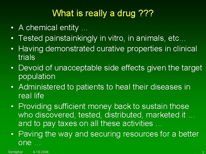 Et si vous inventiez un mdicament nonrembours Paul