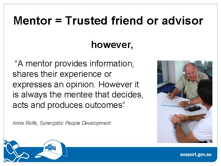 Mentor Training Program Introductions name organisation and role