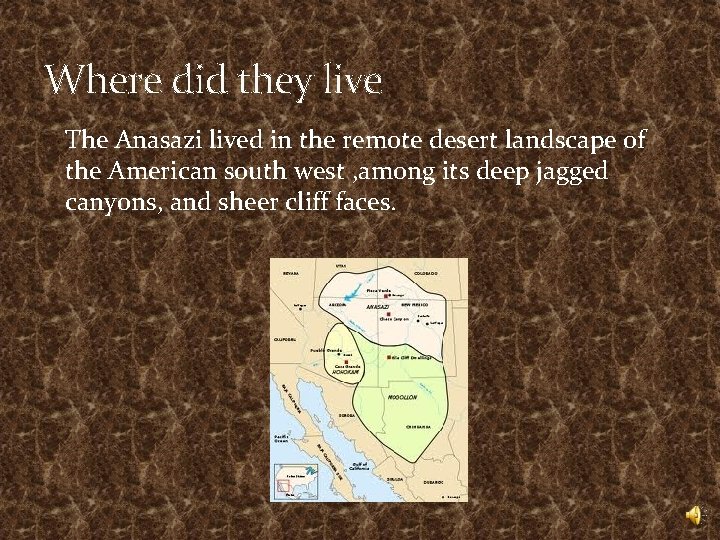 The Anasazi Melody Brenchley Table of Contents Slide