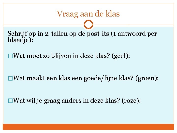 Werken aan wat werkt in de klas COACHING