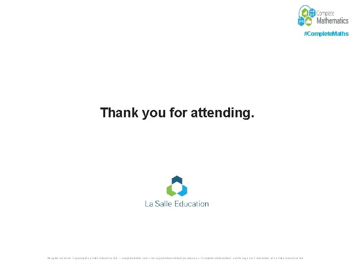 La Salle Ed Autograph Maths Complete Maths AUTOGRAPH