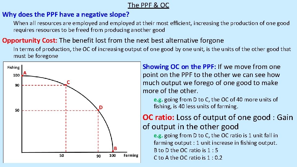 The Production Possibility Frontier Mr OGrady The Production