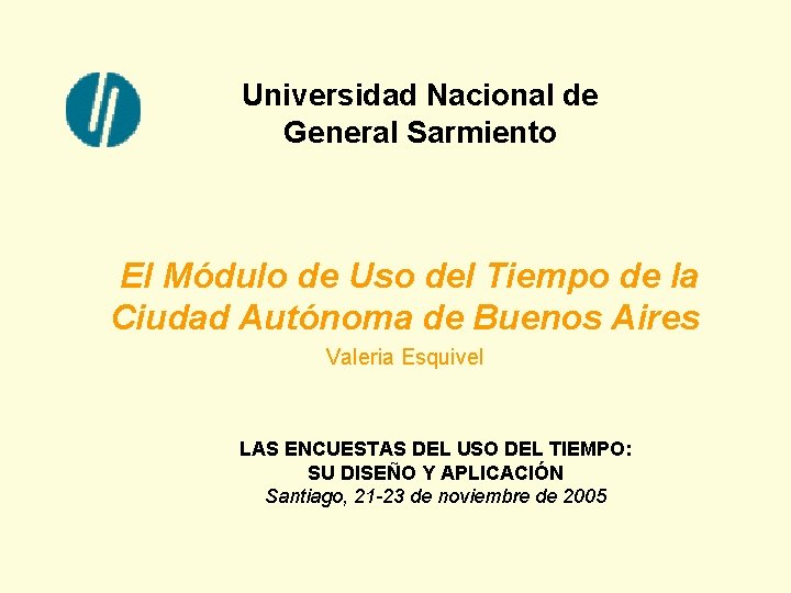 Universidad Nacional de General Sarmiento El Mdulo de
