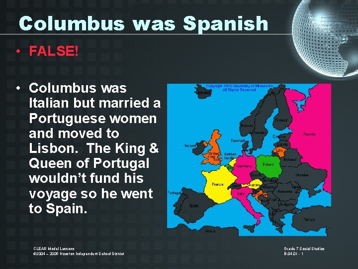 Christopher Columbus Good guy or bad guy CLEAR