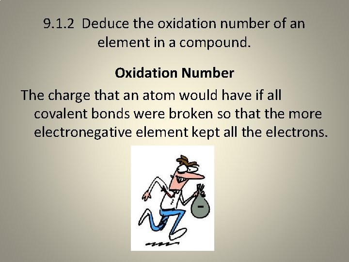 Topic 9 Oxidation and Reduction IB Core Objective