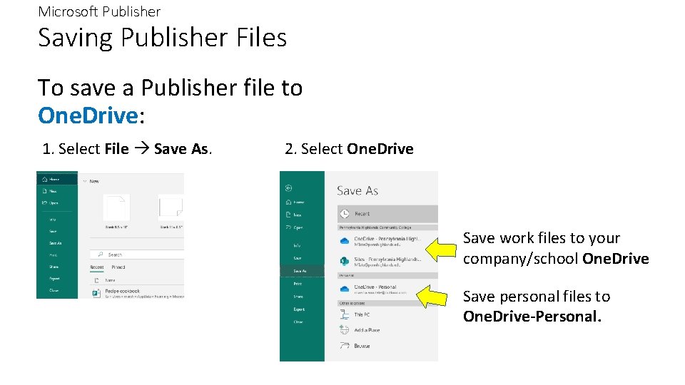 Microsoft Publisher South Hills School of Business Technology
