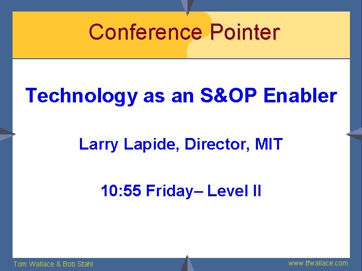 Best of the Best SOP Conference First General