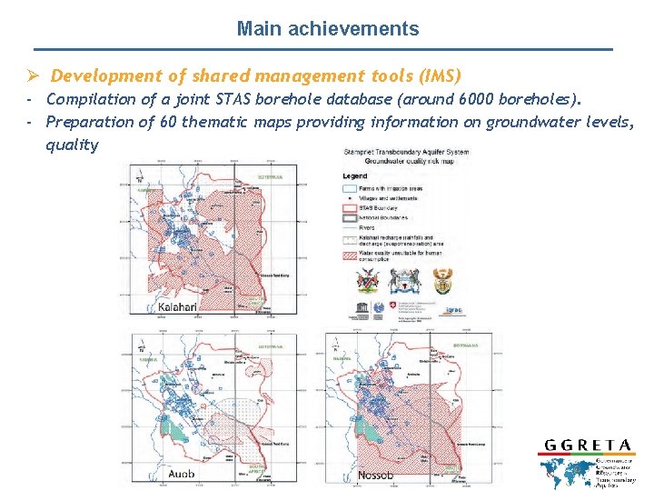 Stampriet Transboudnary Aquifer System STAS assessment Main achievements