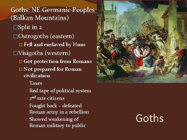 What happened to the Roman Empire Fall verb
