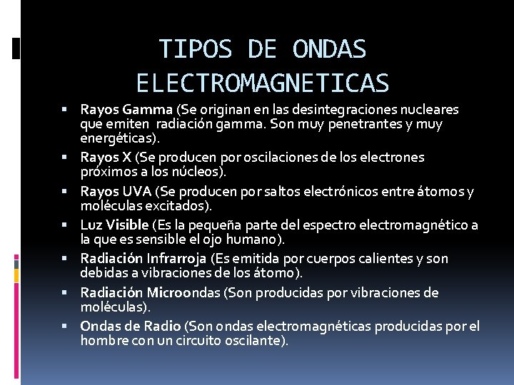 ONDAS ELECTROMAGNETICAS PLANAS POR LUIS A CASTRO DEFINICIONES