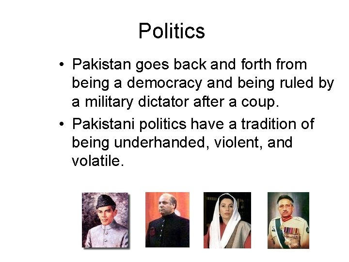 Pakistan Pakistani Government and History of Political Instability