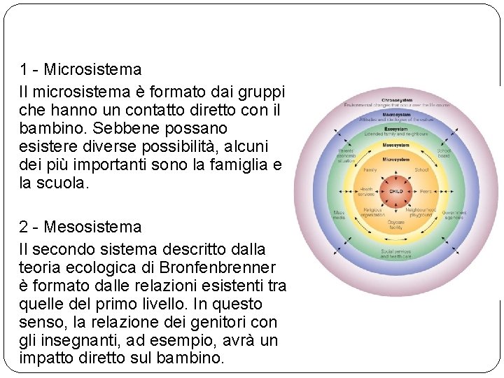 La teoria ecologica Ecological systems theory Urie Bronfenbrenner