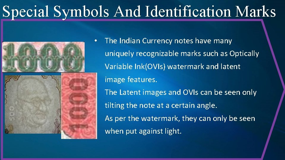 ISA Presentation on Indian Currency Current Denominations 01