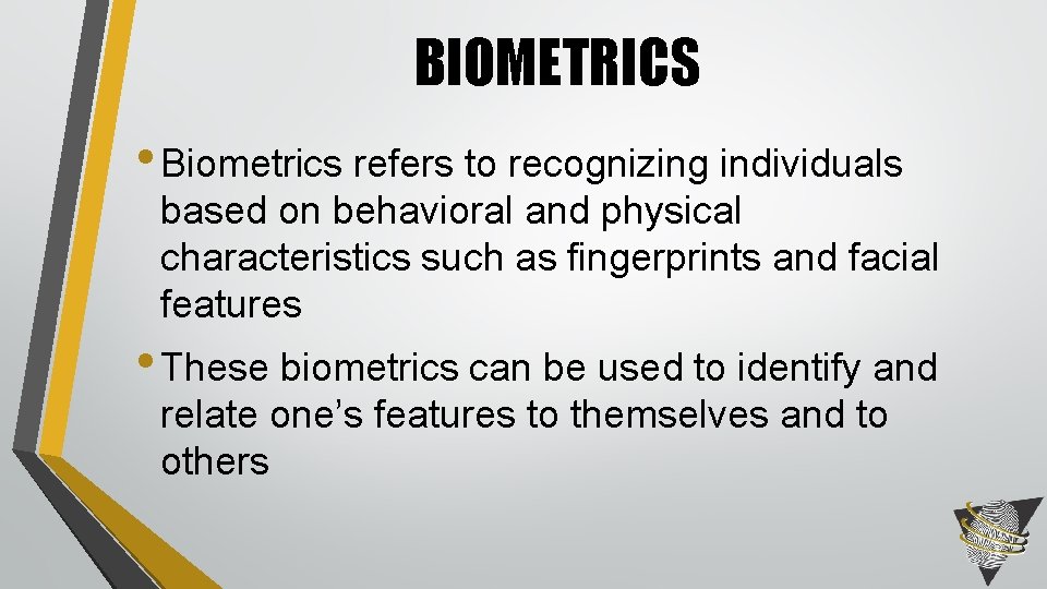 CORE ZOO INTRODUCTION RESEARCH QUESTIONHYPOTHESIS Will biometric ...