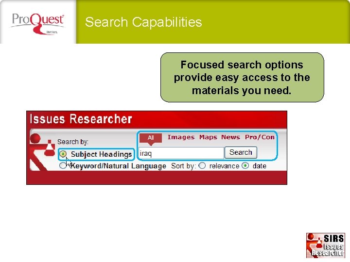 SIRS Issues Researcher School Subscribed Database SIRS Issues