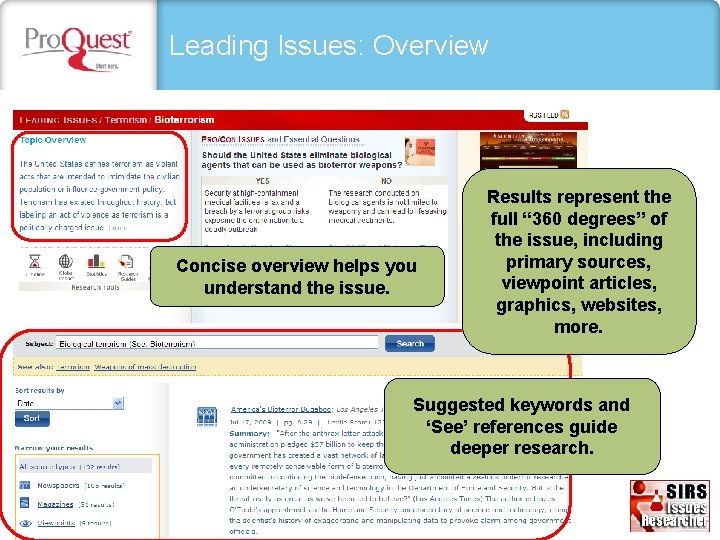SIRS Issues Researcher School Subscribed Database SIRS Issues