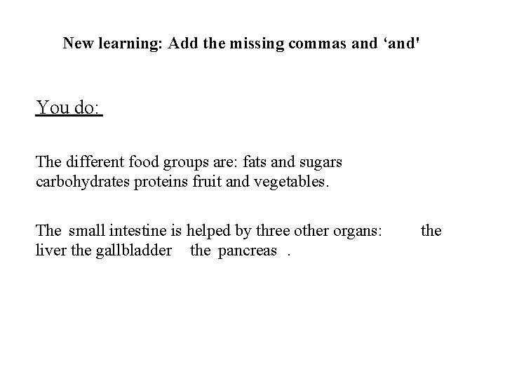 For Teacher Parents Grammar Punctuation The first part