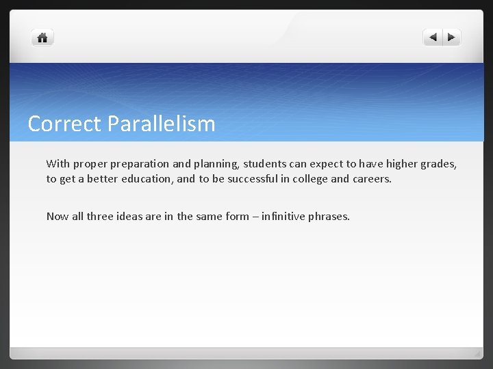Parallel Structure Making Writing Clear and Balanced What