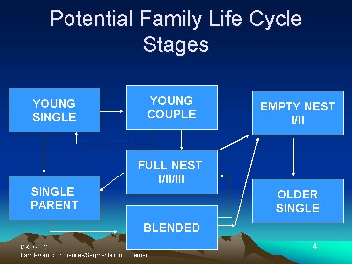 FAMILY GROUP INFLUENCES AND SEGMENTATION Family influences Group