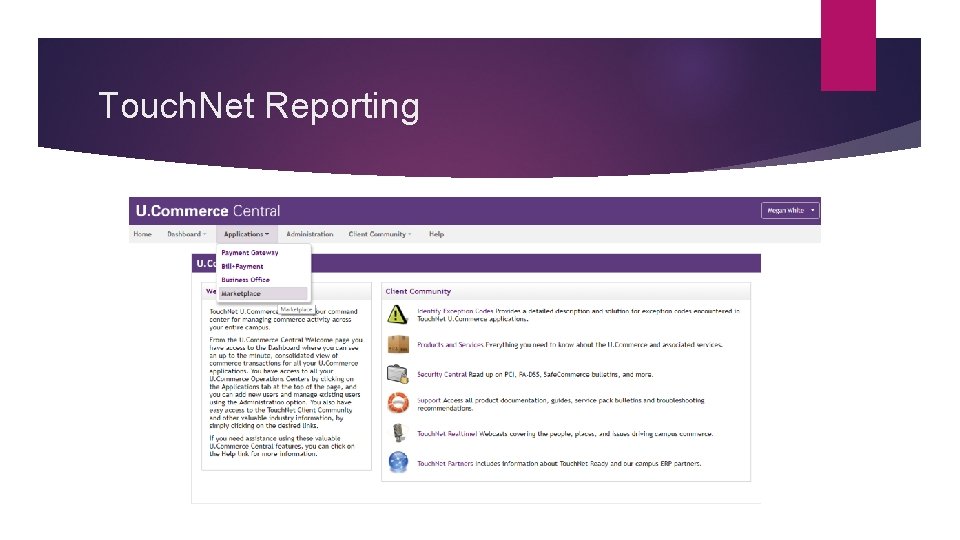 Texas AM University Texarkana TOUCHNET MARKETPLACE GUIDE What